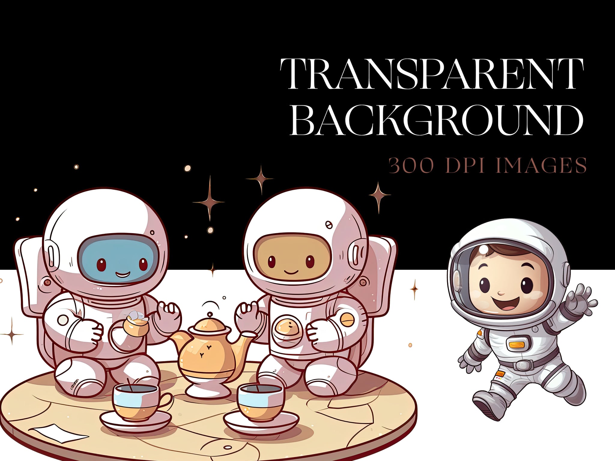 28 Cute Astronauts Clipart, Boy Astronaut, Outer Space Watercolor ...