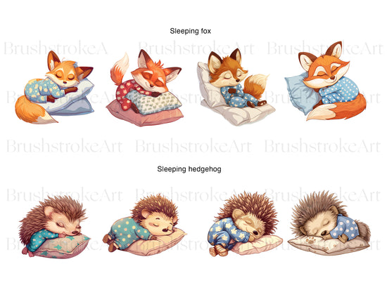 Sleeping Animals Clipart, Sleeping Dog, Cute Animals PNG – Clipartset