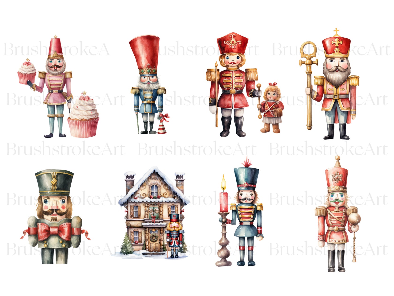 Christmas Nutcracker Clipart, Vintage Nutcracker PNG, Fairytale Christ ...