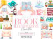 Book Illustration Clipart, Library, Cozy Reading Stickers – Clipartset