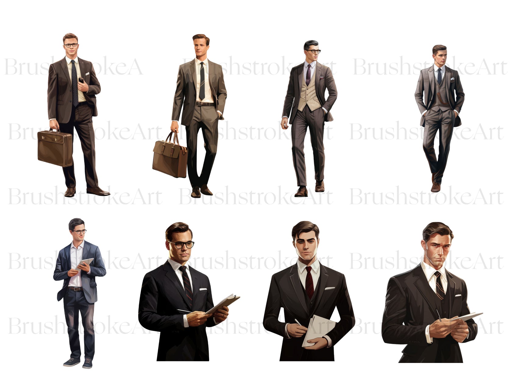 Businessman Clipart, Boss, Man Clipart, Gentleman Clipart – Clipartset
