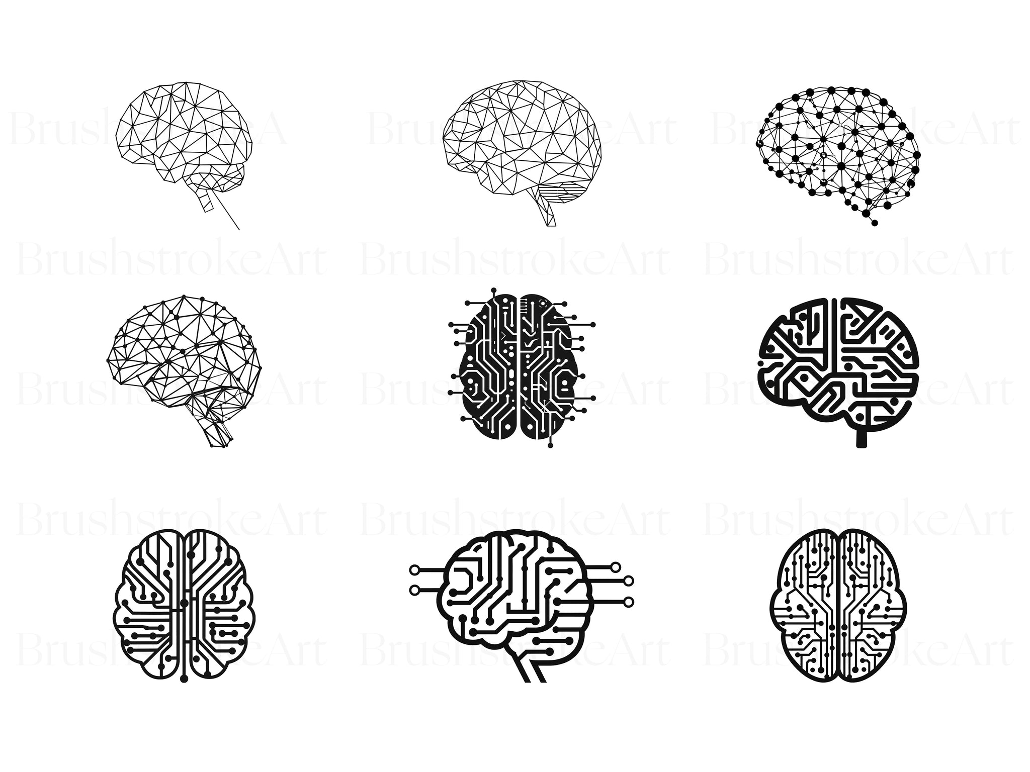 Brain Silhouette Clipart, Brain Anatomy, Human Brain PNG – Clipartset