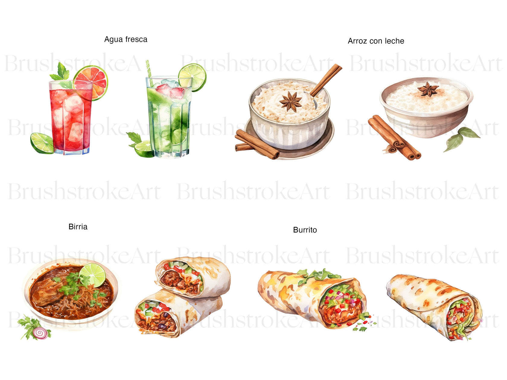 Mexican Food Clipart, Tacos, Nachos Clipart, Mexican Dishes – Clipartset
