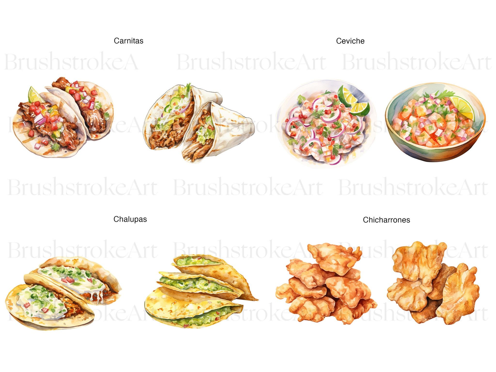 Mexican Food Clipart, Tacos, Nachos Clipart, Mexican Dishes – Clipartset