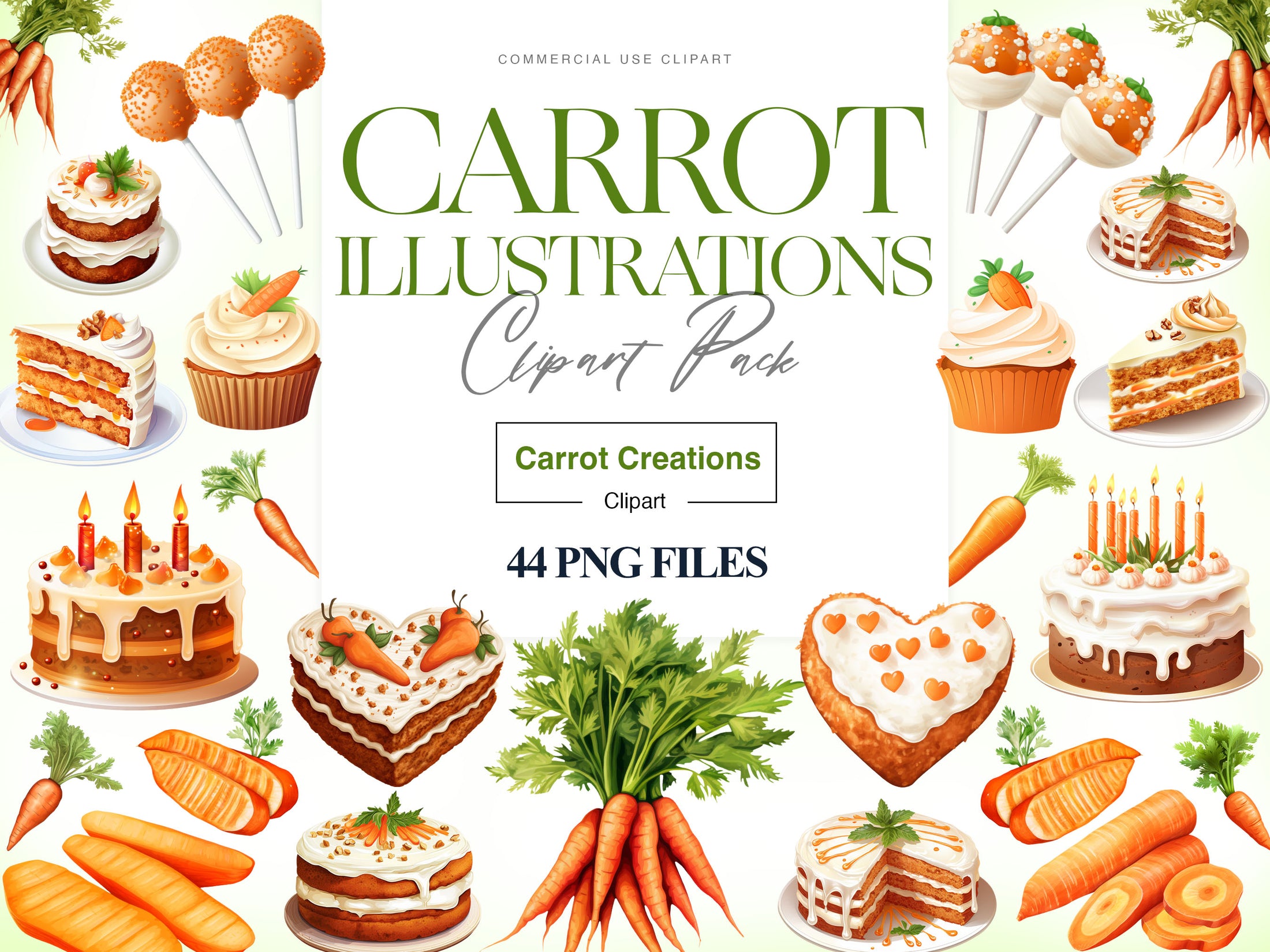 Carrot Clipart, Vegetable Clipart, Carrot Cake, Carrot PNG – Clipartset