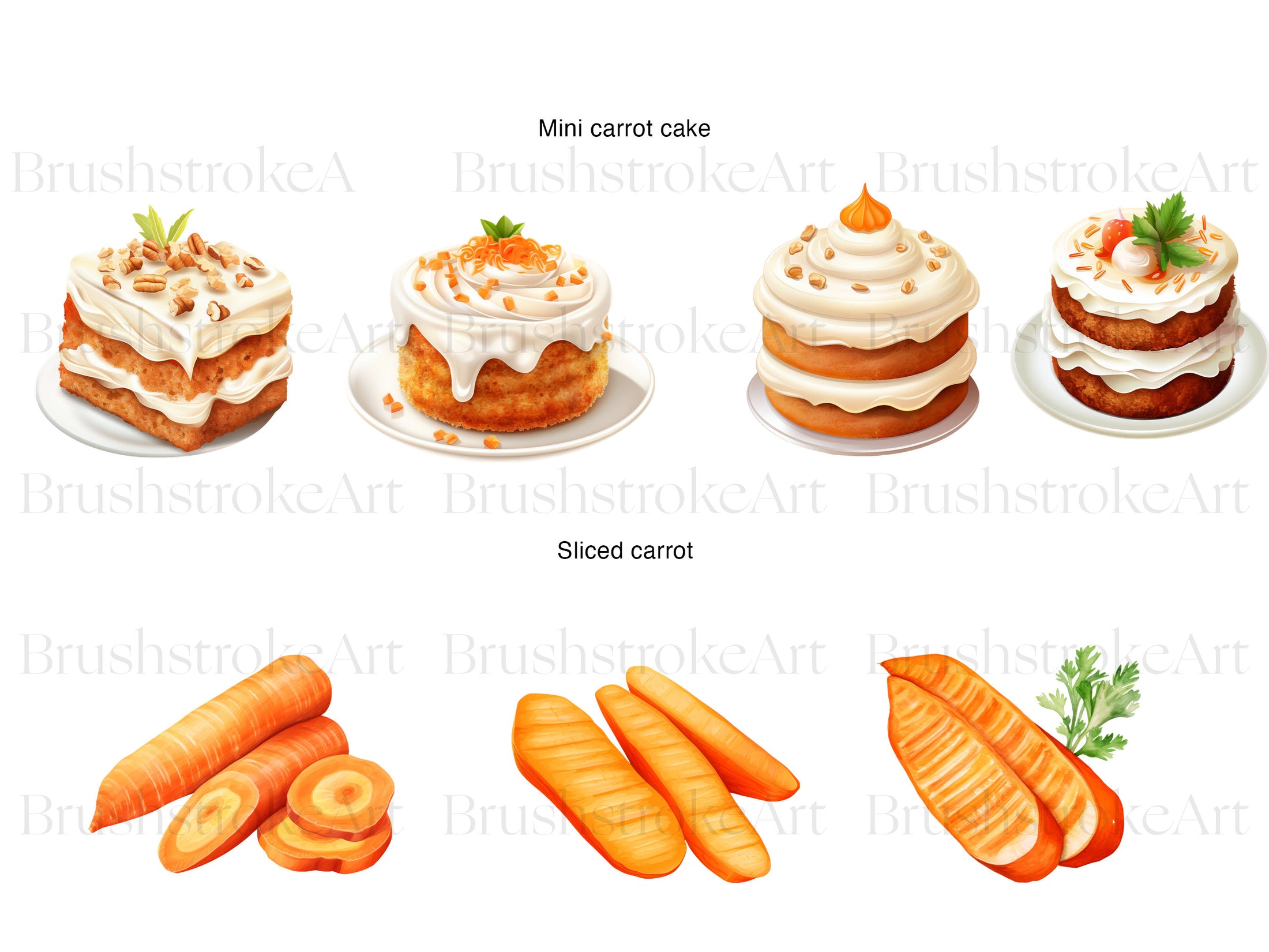 Carrot Clipart, Vegetable Clipart, Carrot Cake, Carrot PNG – Clipartset