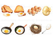 Egg Illustration Clipart, Cooked Eggs PNG, Omelet Clipart – Clipartset