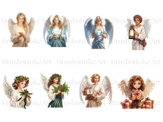 Christmas Angel Clipart, Baby Angel PNG, Cute Angel Clipart – Clipartset