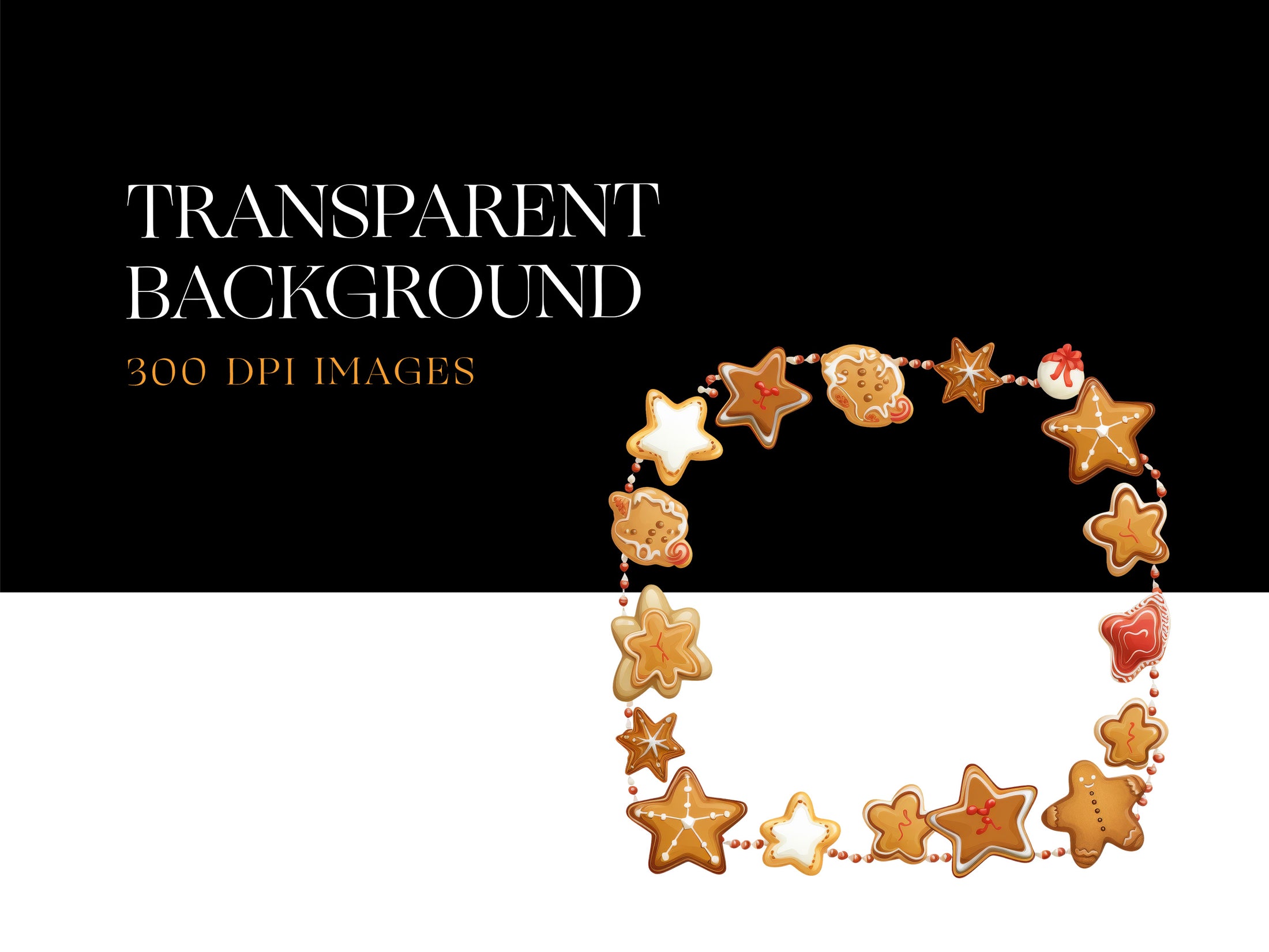 Christmas Border Clipart, Christmas Frame, Digital Border – Clipartset