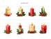 Candle Illustration Clipart, Floral Candle, Christmas PNG – Clipartset