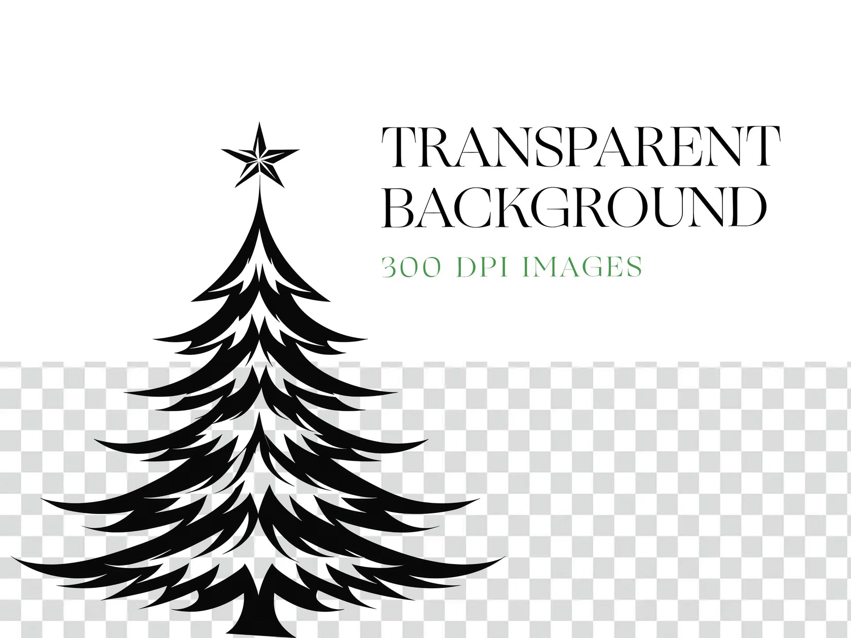 100 Christmas Tree Silhouette Clipart, Pine Tree Silhouette – Clipartset