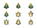 Christmas Tree Clipart, Pine Tree PNG, Christmas Stickers – Clipartset