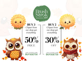 Cute Fall Clipart, Pumpkin, Cute Autumn PNG, Fall Animals – Clipartset