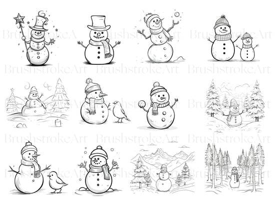 Cute Snowman Clipart, Winter Holiday Christmas Gifts, Snowman PNG ...