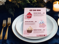 Cute Cupcake Clipart, Strawberry Cupcake PNG, Dessert Menu – Clipartset