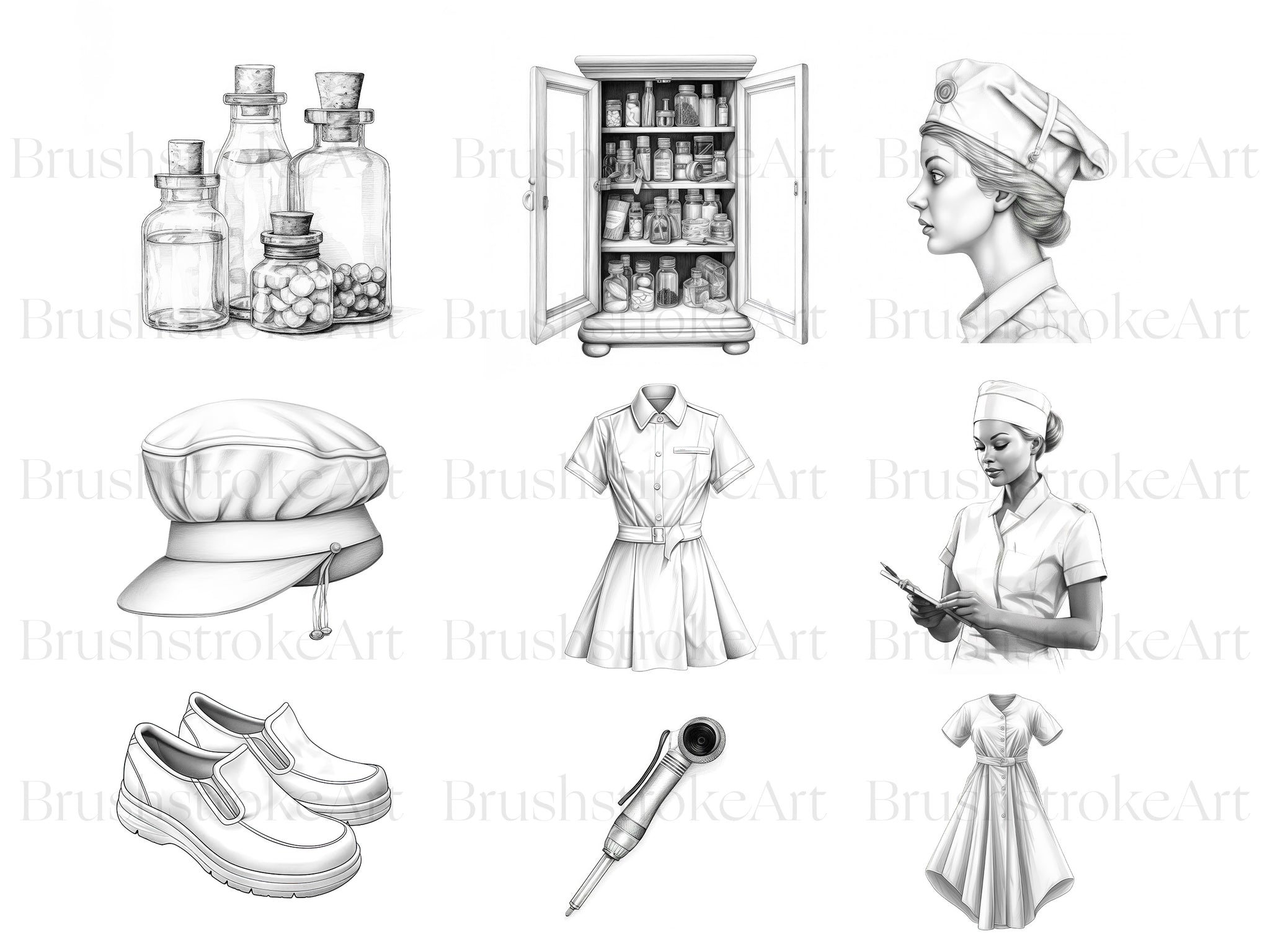 36 Medical Clipart Art, Doctor Clipart, Hospital, Nurse, Medical Suppl ...