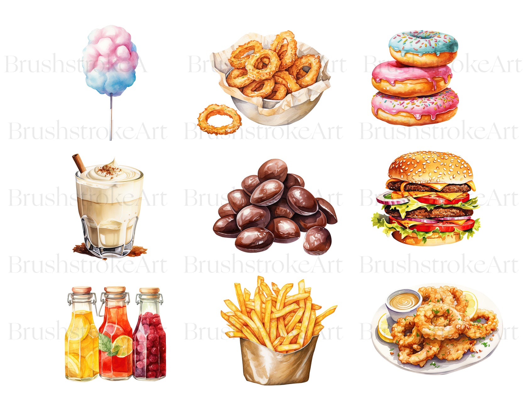 81 Junk Food Clipart, Donut, Pizza, Soda, Drinks, Burger PNG – Clipartset
