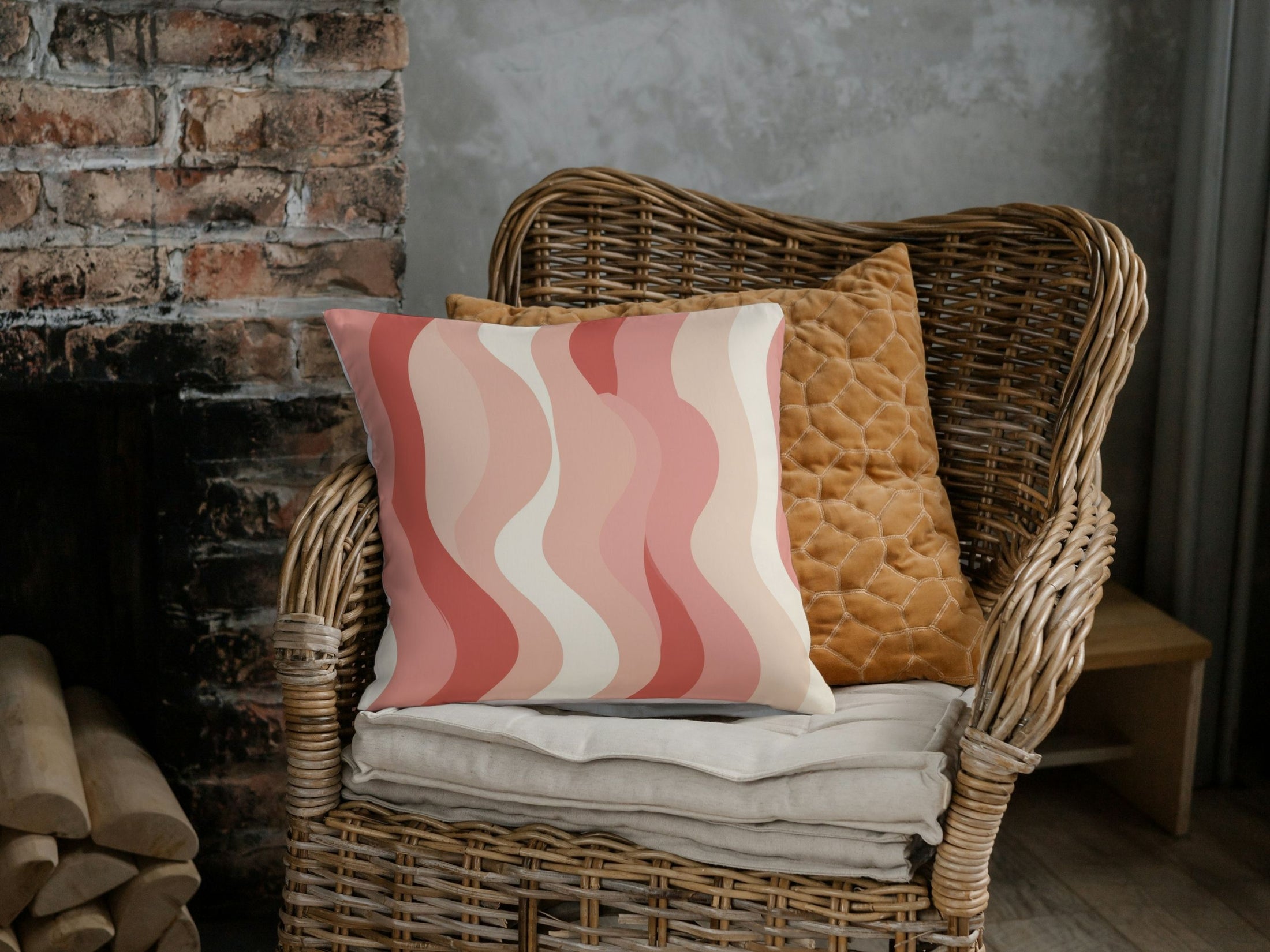 Soft Pink Stripes Seamless Pattern, Modern, Contemporary Design ...