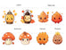 Cute Fall Clipart, Pumpkin, Cute Autumn PNG, Fall Animals – Clipartset