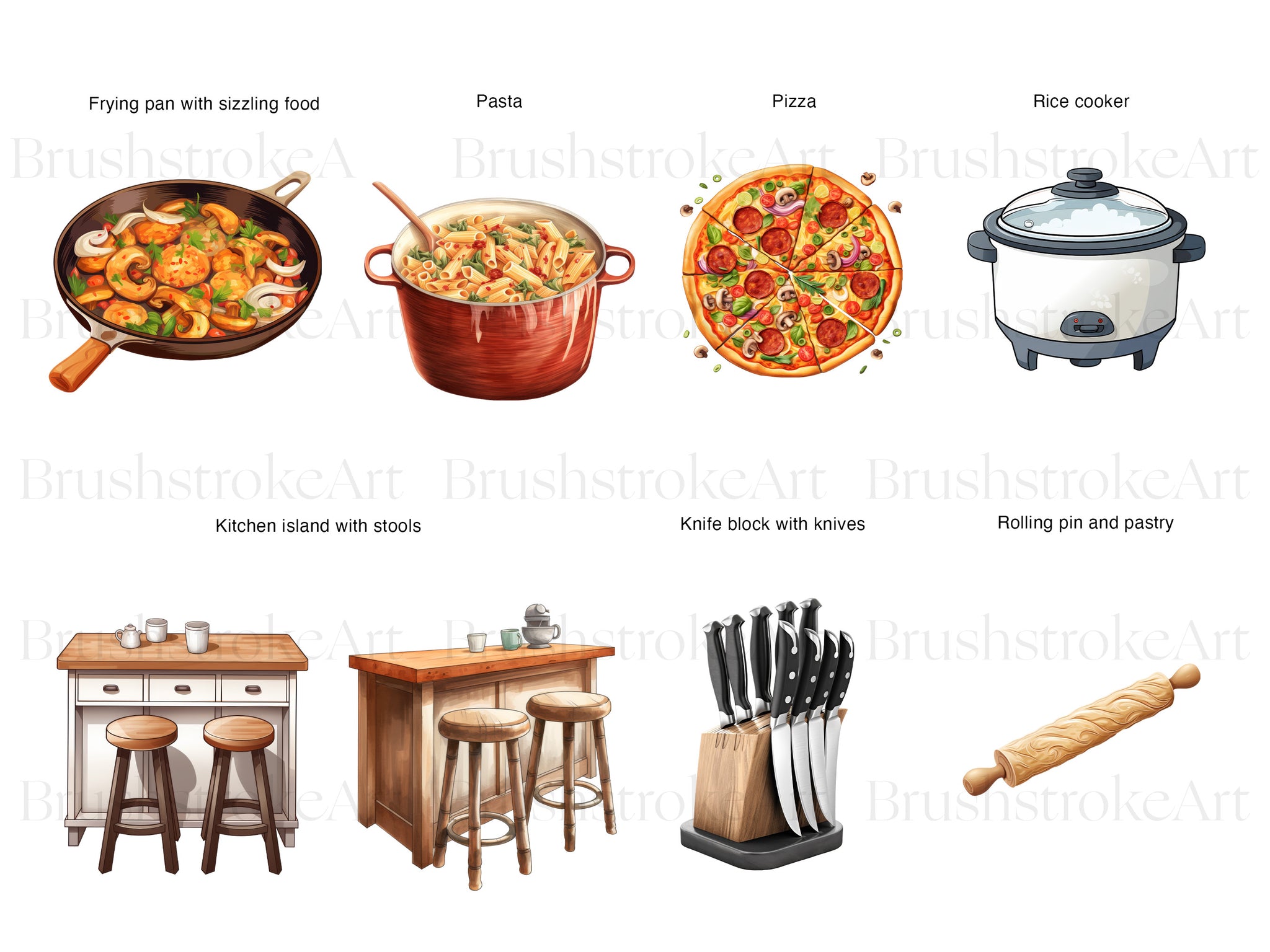 Cooking Clipart, Kitchen Utensils, Baking Tools, Chef PNG – Clipartset