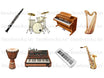 Watercolor Music Instruments Clipart| Guitar| Flute PNG| Piano Clipart ...