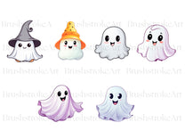 Halloween Ghost Clipart, Cute Ghost, Happy Halloween Card – Clipartset