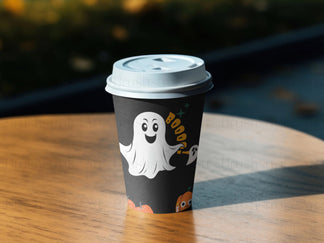 Cute Ghost Clipart, Halloween Ghost Face, Halloween Decor – Clipartset