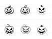 Halloween Pumpkin Line Art, Jack O Lantern, Pumpkin Face – Clipartset