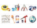 Watercolor Tools Clipart, Toolbox, Hammer, Mechanic Tool PNG – Clipartset