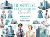 Hospital Clipart, Doctor, Nurse PNG, Patient, Medical Staff – Clipartset