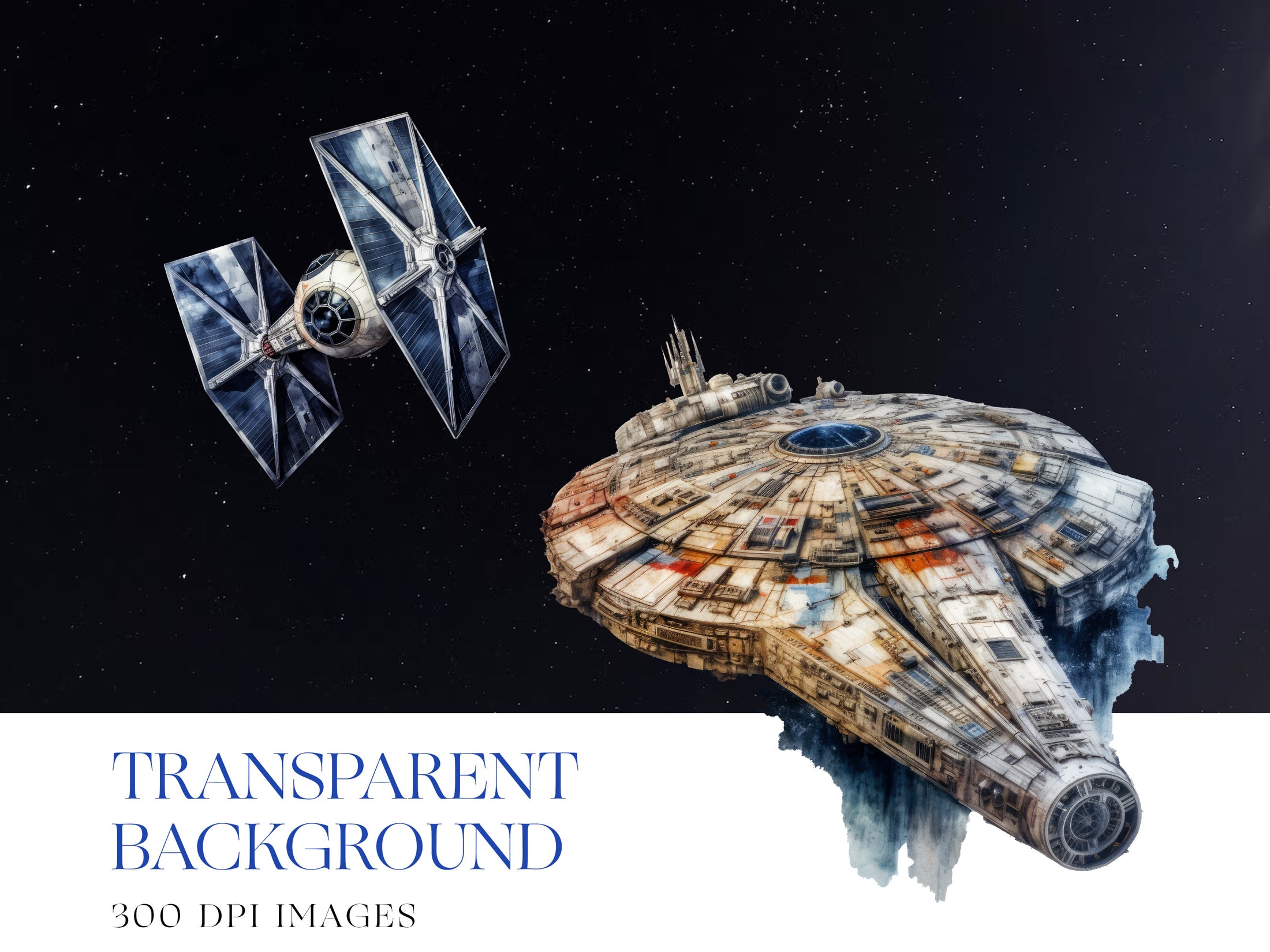 Watercolor Spacecraft Clipart, Rocket, Shuttle, Spaceship – Clipartset