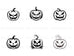 Halloween Pumpkin Line Art, Jack O Lantern, Pumpkin Face – Clipartset