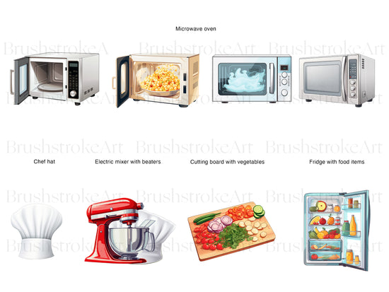Cooking Clipart, Kitchen Utensils, Baking Tools, Chef PNG – Clipartset