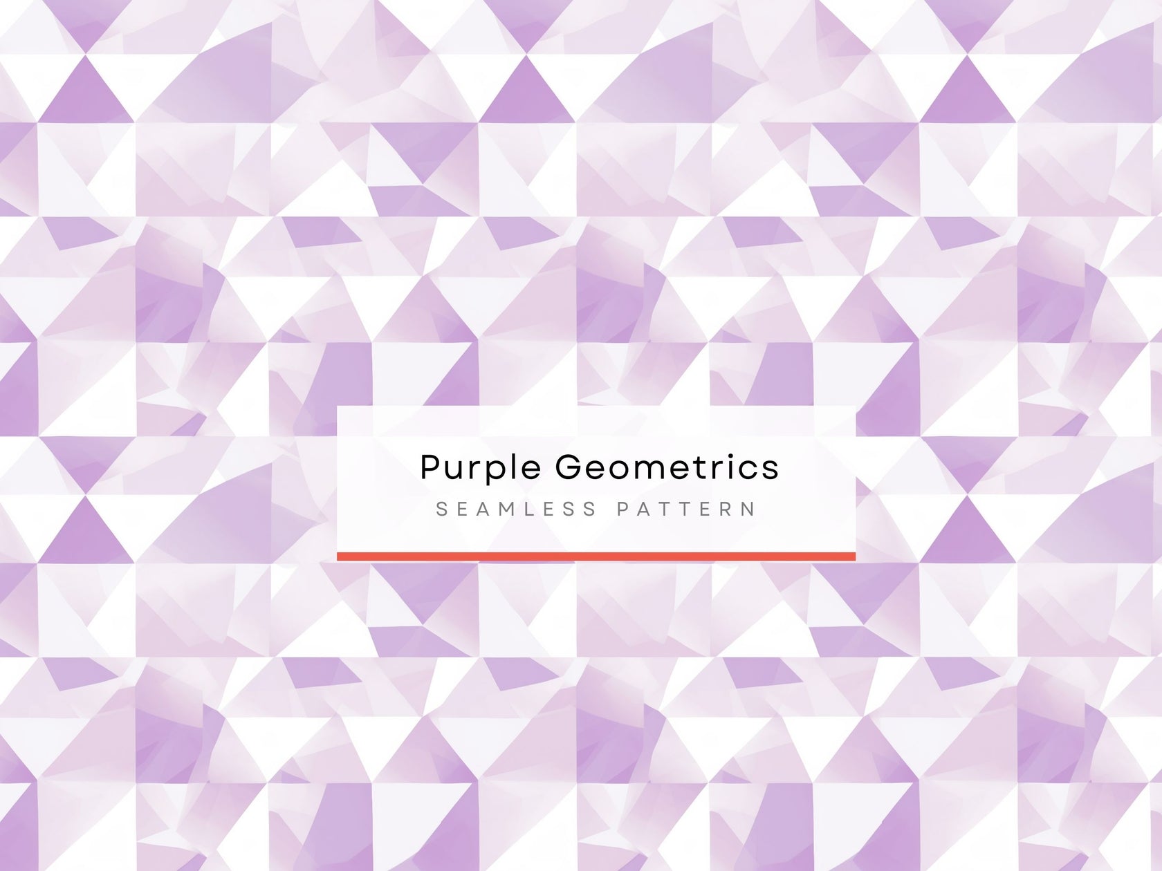Purple Geometrics Seamless Patterns, Neutral Color Design – Clipartset