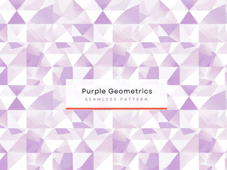 Purple Geometrics Seamless Patterns, Neutral Color Design – Clipartset