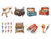 Watercolor Tools Clipart, Toolbox, Hammer, Mechanic Tool PNG – Clipartset