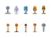 Microphone Icon Clipart, Mic PNG, Retro Mic, Singing Decal – Clipartset