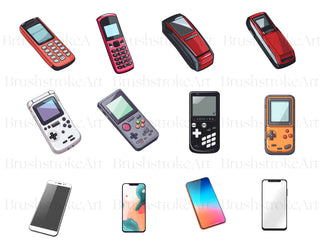 Watercolor Phone Clipart, Mobile, Cell Phone PNG, Telephone – Clipartset