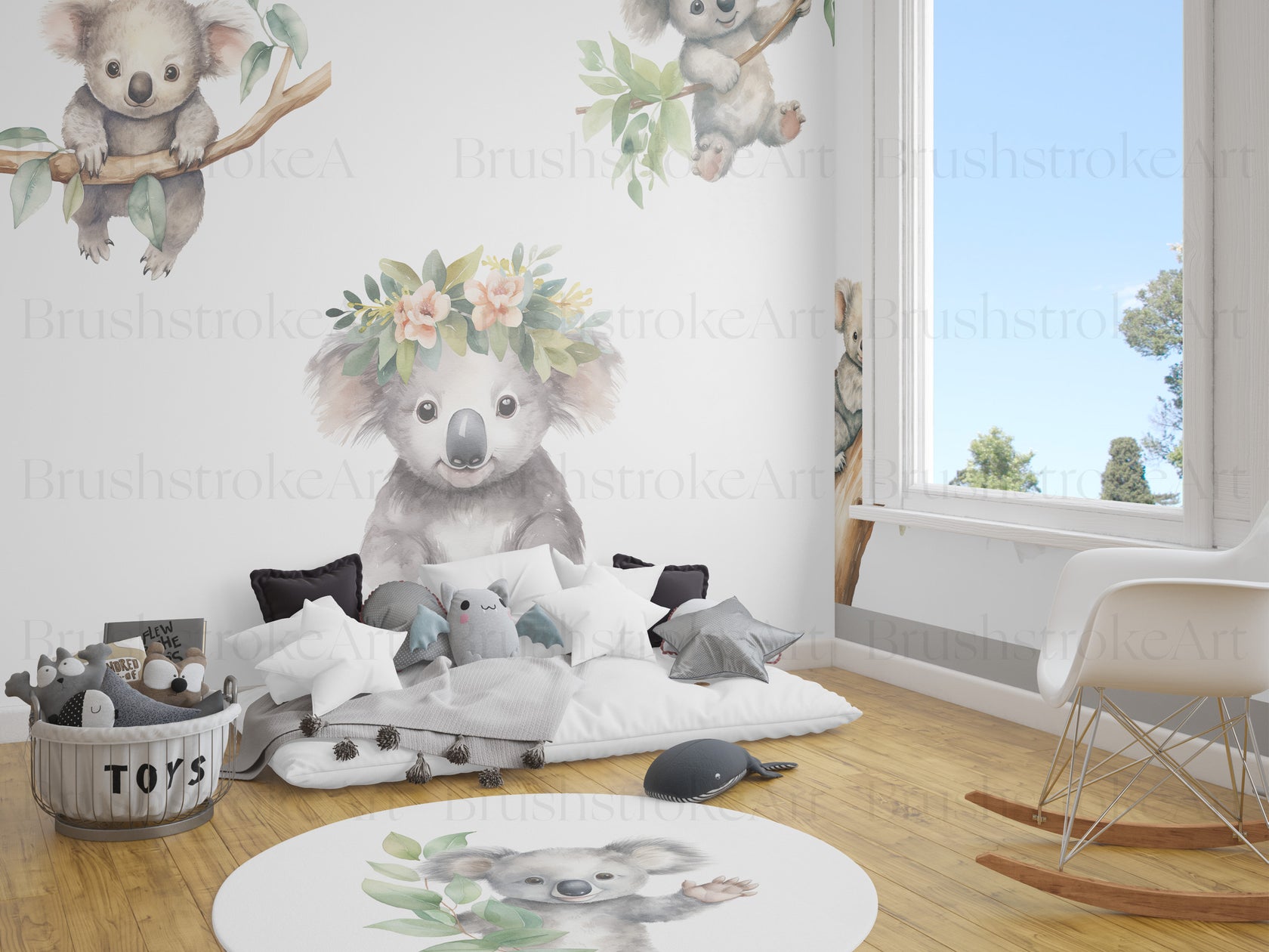 Watercolor Koala Clipart, Cute Koala, Baby Animal Nursery – Clipartset