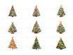 Christmas Tree Clipart, Pine Tree PNG, Christmas Stickers – Clipartset