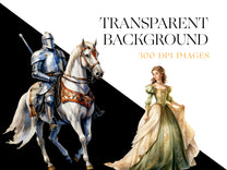 Watercolor Royal Clipart | Knight| Princess PNG| Fairytale – Clipartset