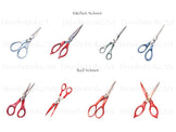 Watercolor Scissors Clipart, Vintage Scissors, Scissors Art – Clipartset