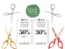 Watercolor Scissors Clipart, Vintage Scissors, Scissors Art – Clipartset