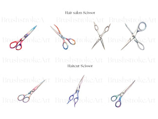 Watercolor Scissors Clipart, Vintage Scissors, Scissors Art – Clipartset