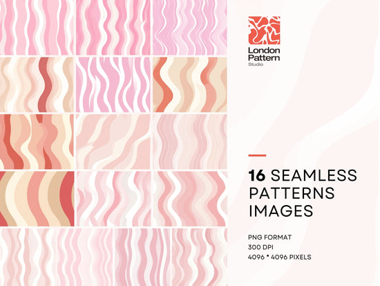 Soft Pink Stripes Seamless Pattern, Modern, Contemporary Design ...
