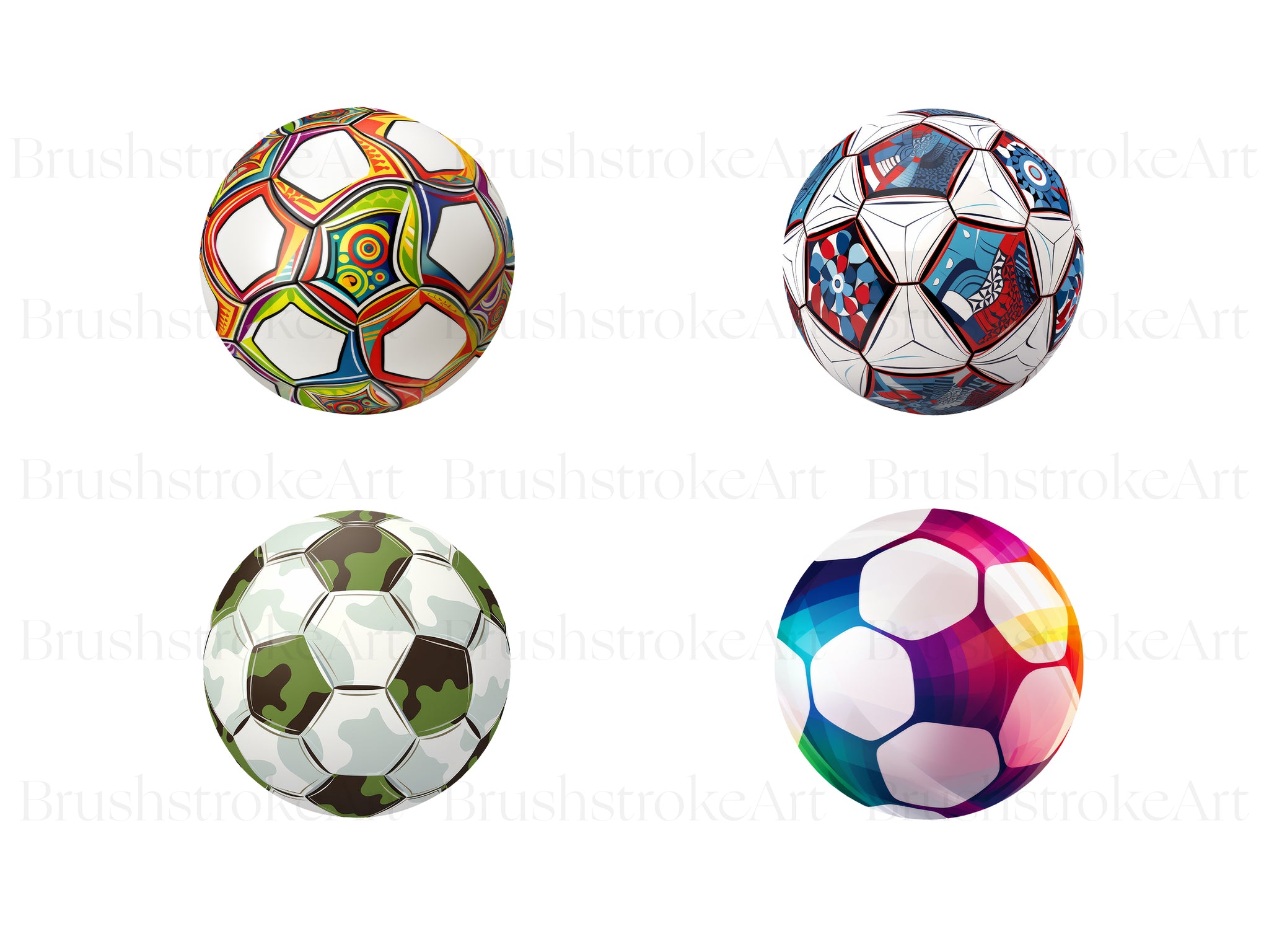 Soccer Ball Clipart, Football, Soccer Birthday Gift, Soccer – Clipartset