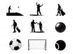 Sports Silhouette Clipart, Football, Sports PNG, Basketball – Clipartset