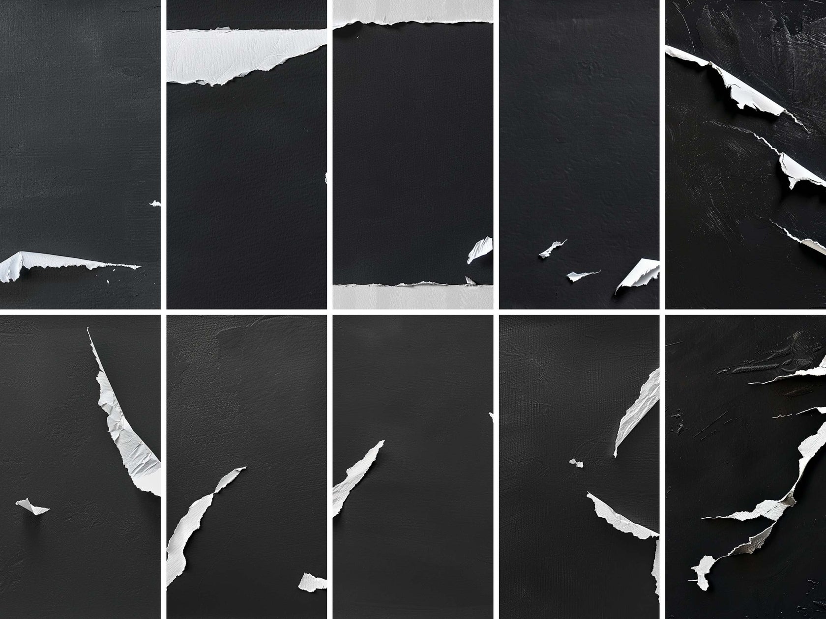 Torn & Ripped Paper Texture, Art Paint, wall, Ripped Paper – Clipartset