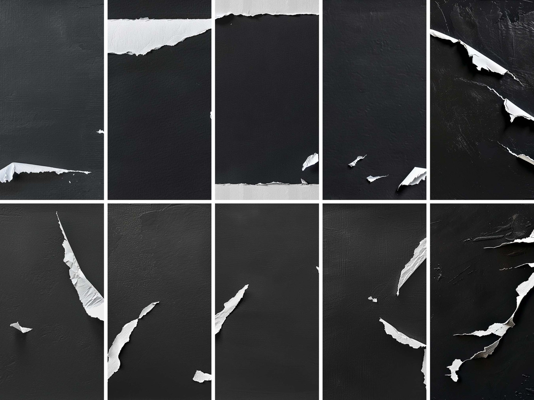 Torn & Ripped Paper Texture, Art Paint, wall, Ripped Paper – Clipartset