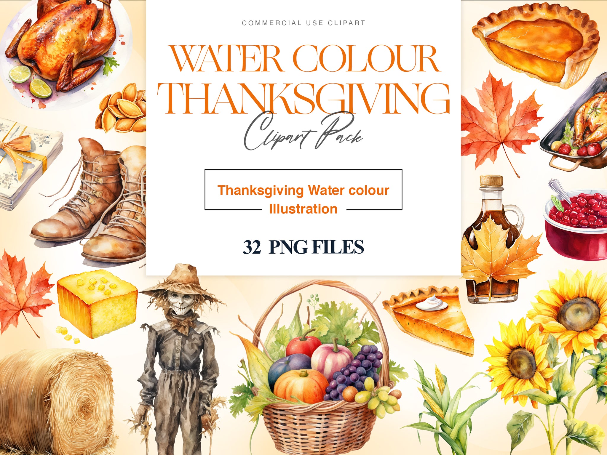 Thanksgiving Clipart, Turkey, Pumpkin Pie, Thanksgiving PNG – Clipartset